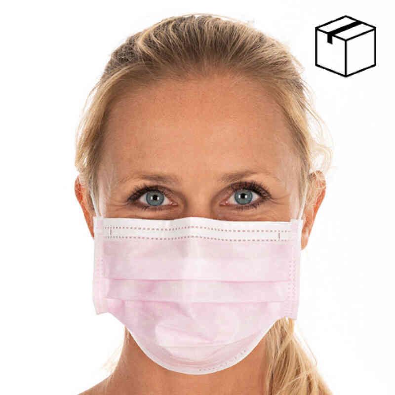 Hygostar meditsiiniline kaitsemask 3-kihiline 3PLY 1000 tk, roosa (kast ...